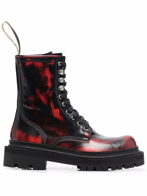 Camper Eki Lace-up Boots - Black