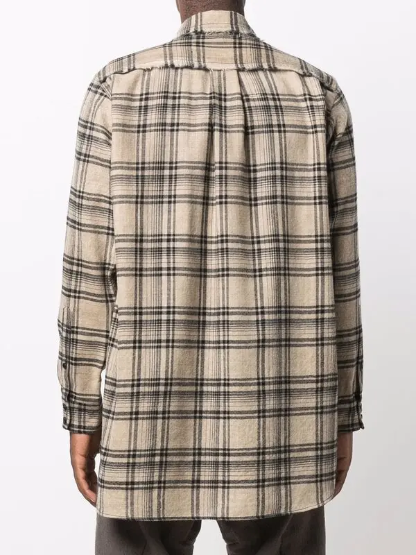 UMA WANG Oversized Check Shirt