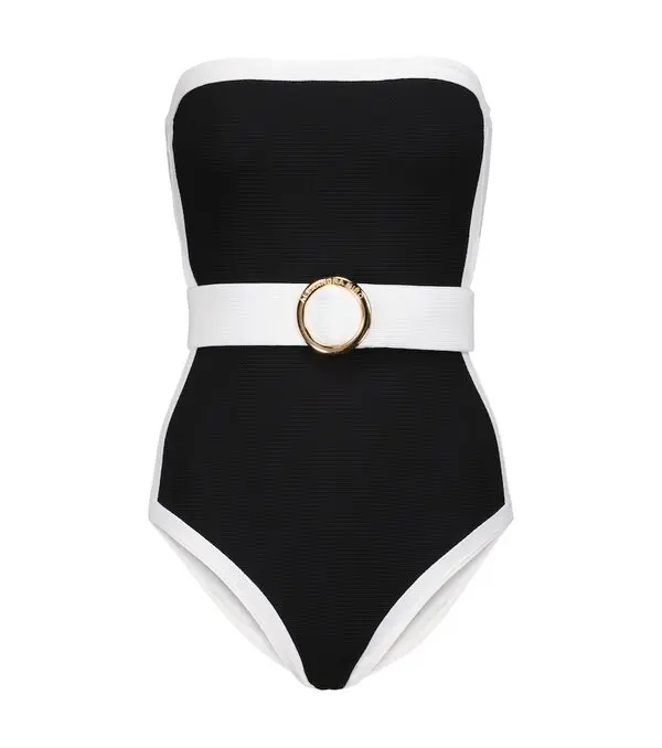 ALEXANDRA MIRO Whitney Belted One Piece Swimsuit - Black