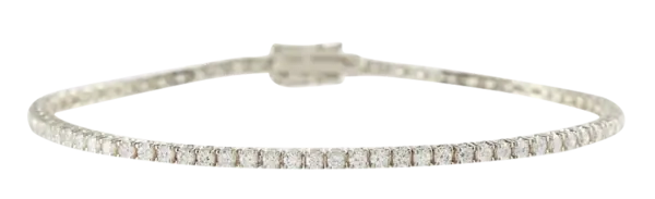 SYDNEY EVAN 14kt Gold Diamond Tennis Bracelet - White
