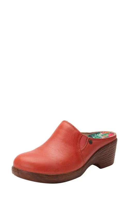 ALEGRIA BY PG LITE Serenti Platform Clog - Aged Poppy Leather