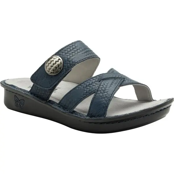 ALEGRIA BY PG LITE Victoriah Slide Sandal - Basketry Navy