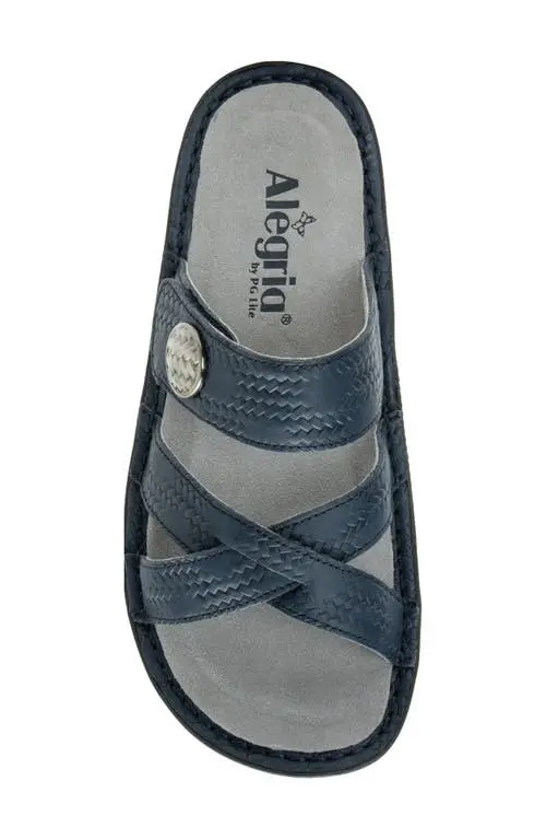 ALEGRIA BY PG LITE Victoriah Slide Sandal - Basketry Navy