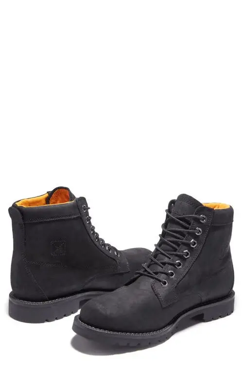Timberland Redwood Falls Waterproof Moc Toe Boots - Jet Black