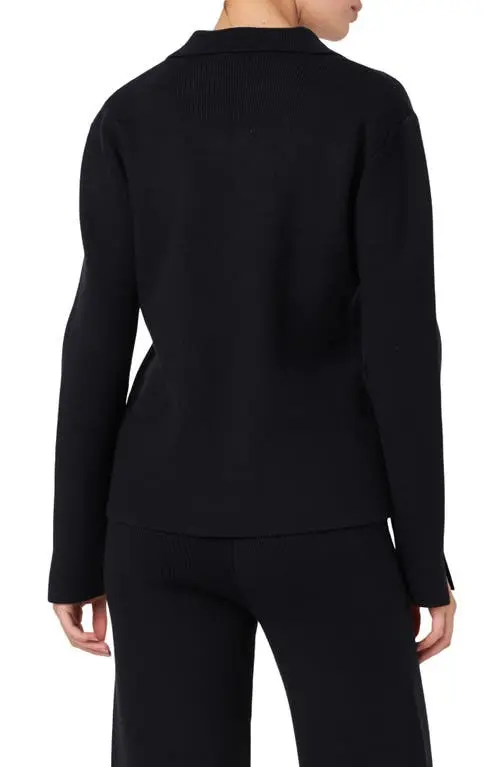 English Factory Polo Collar Ribbed Sweater