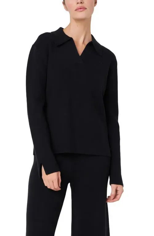 English Factory Polo Collar Ribbed Sweater