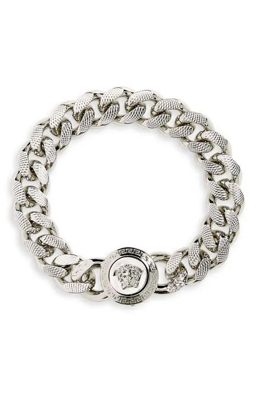 Versace Medusa Chain Link Bracelet - Palladium