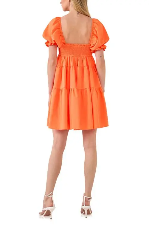 Endless Rose Puff Sleeve Minidress