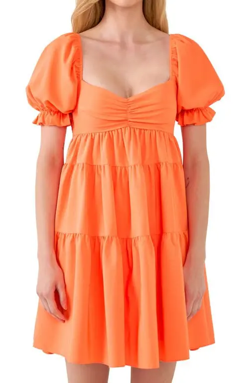 Endless Rose Puff Sleeve Minidress