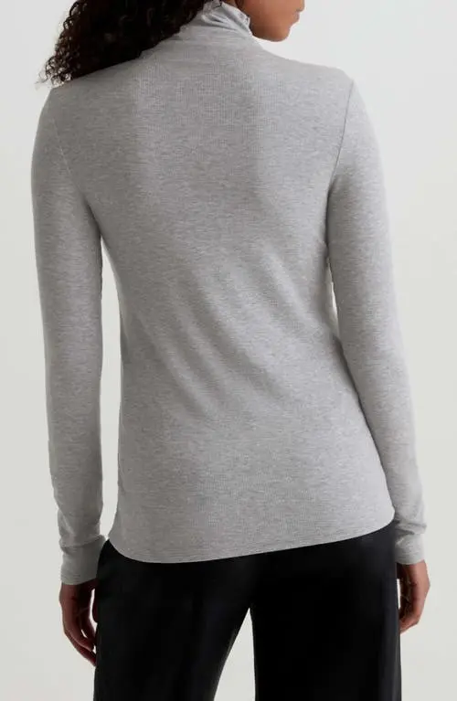 Ag Chels Ribbed Turtleneck Sweater - Heather Grey