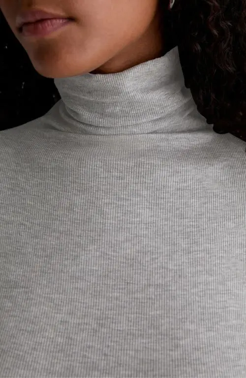 Ag Chels Ribbed Turtleneck Sweater - Heather Grey