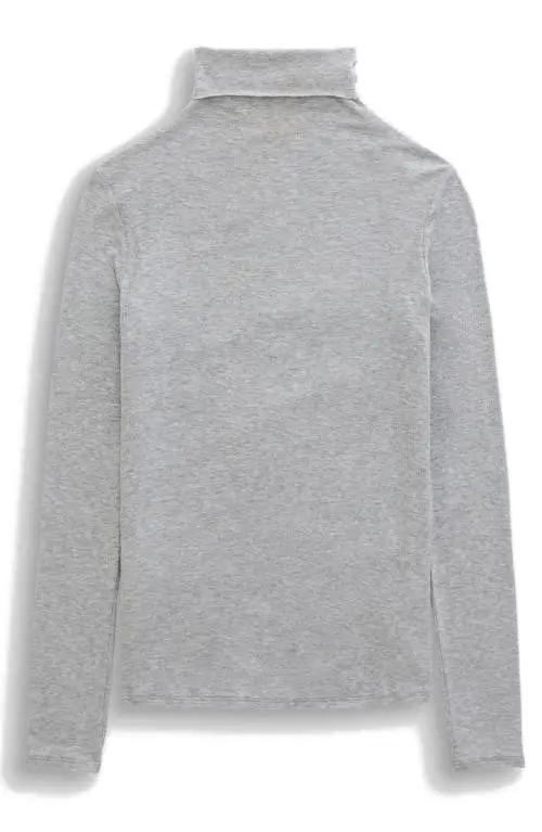 Ag Chels Ribbed Turtleneck Sweater - Heather Grey