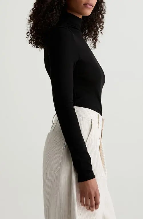 Ag Chels Ribbed Turtleneck Sweater - Super Black