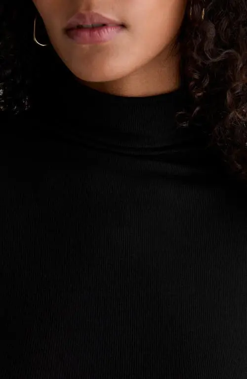 Ag Chels Ribbed Turtleneck Sweater - Super Black