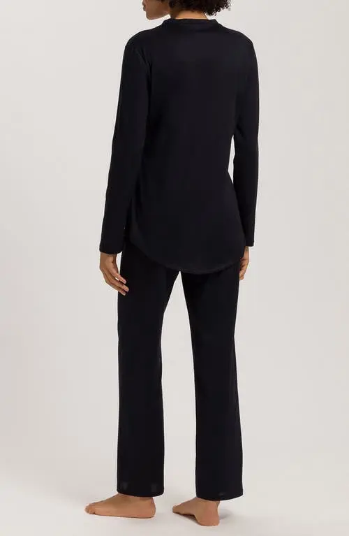Hanro Cotton Deluxe Pajamas - Black