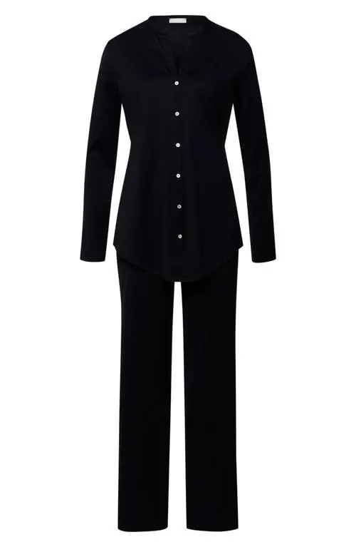 Hanro Cotton Deluxe Pajamas - Black