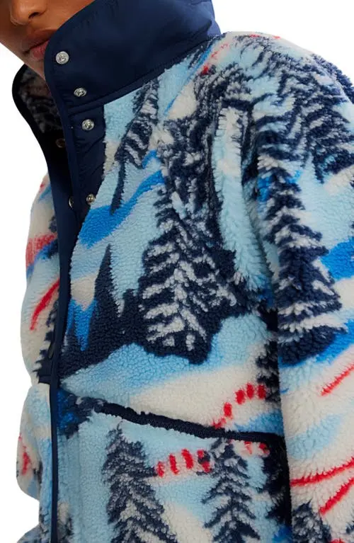 Free People Rocky Ridge Fleece Jacket - Alpine Combo