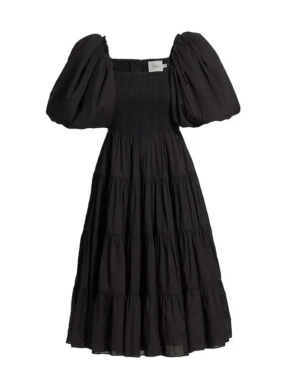 knee length dresses for ladies Aje - Cherished Puff Sleeve Midi Dress main image 1