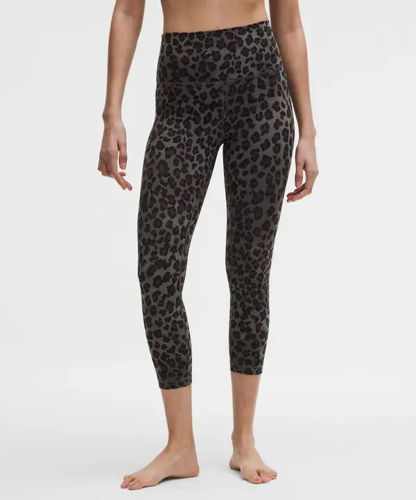 Lululemon Align™ High-rise Crop 23 - True Leopard Black Multi