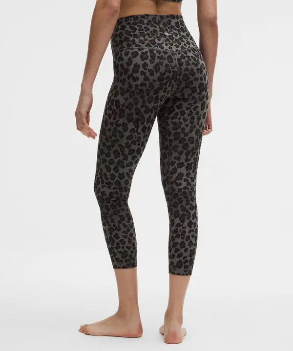 Lululemon Align™ High-rise Crop 23 - True Leopard Black Multi