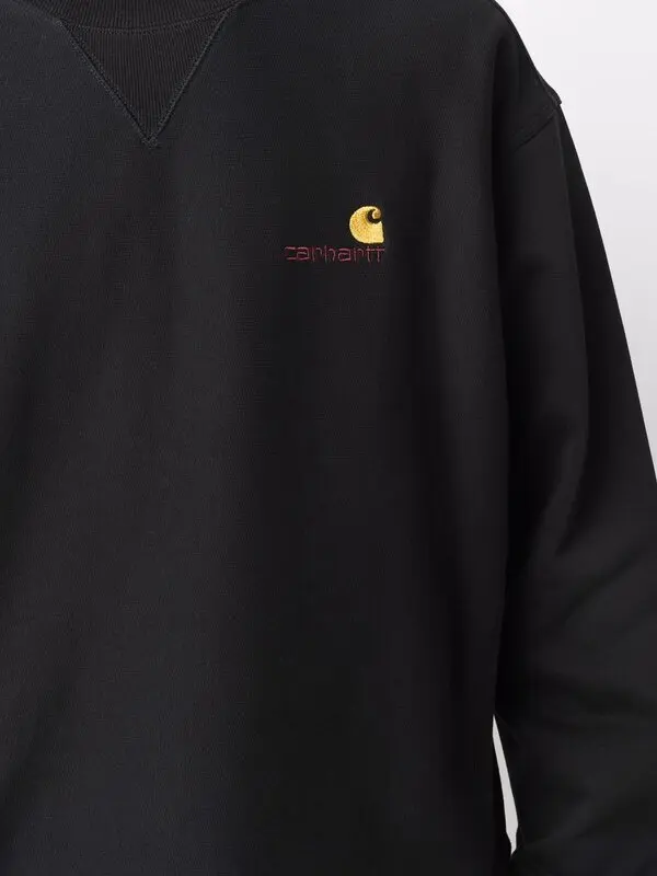 Carhartt Work In Progress Embroidered-logo Jumper - Black