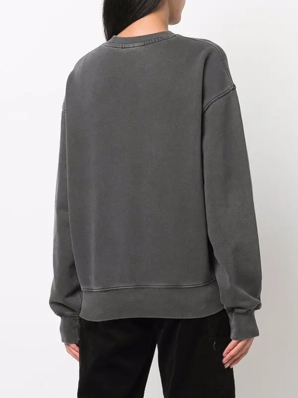 Carhartt Work In Progress Cotton Logo Patch Sweatshirt - Black