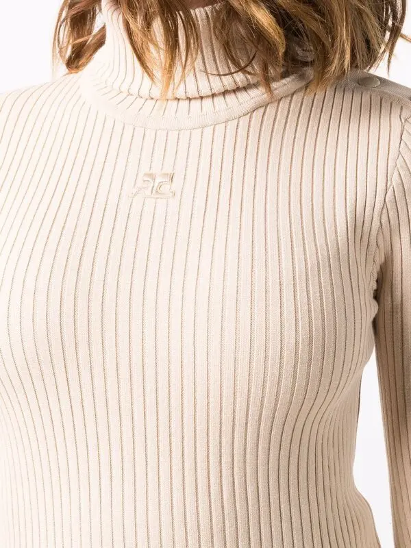 COURREGES Roll-neck Knit Jumper