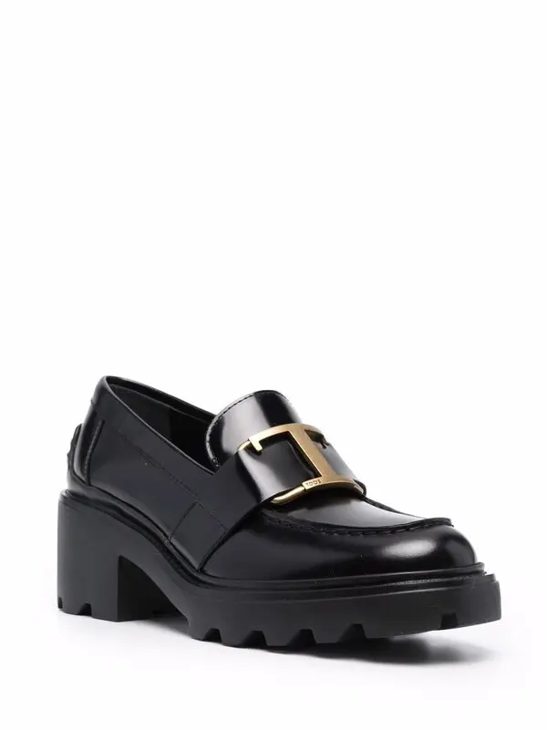 TOD'S Logo-plaque 60mm Loafers - Black