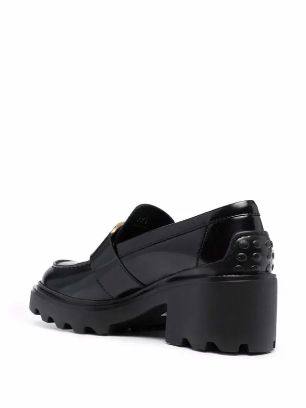 TOD'S Logo-plaque 60mm Loafers - Black