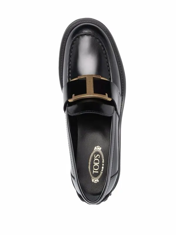 TOD'S Logo-plaque 60mm Loafers - Black