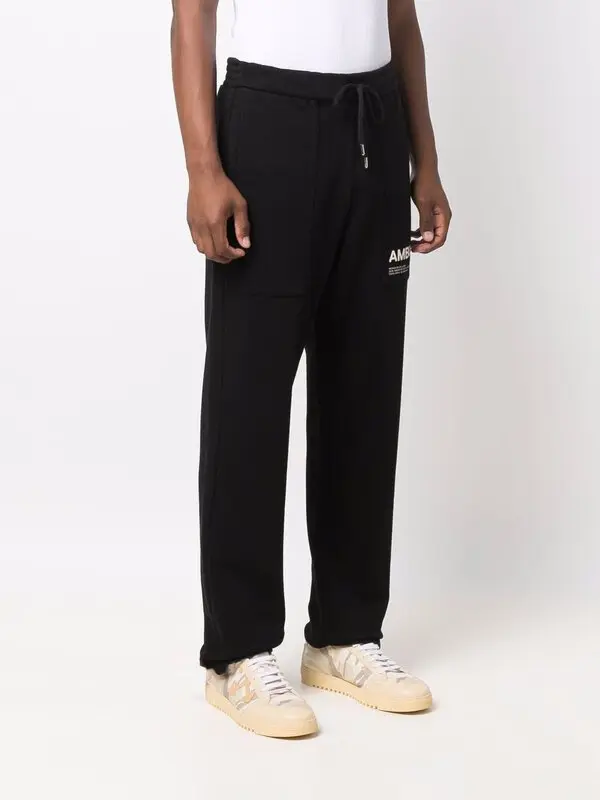 AMBUSH Logo-print Track Pants - Black
