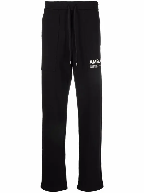 AMBUSH Logo-print Track Pants - Black