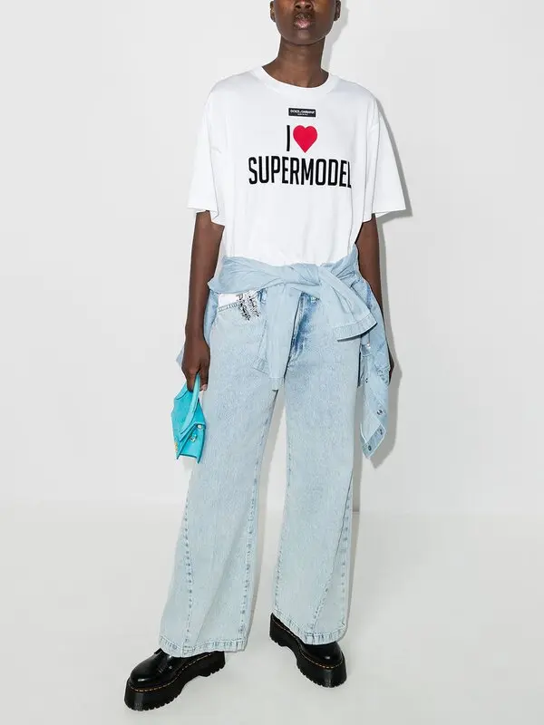 Dolce & Gabbana Supermodel Print Oversized T-shirt