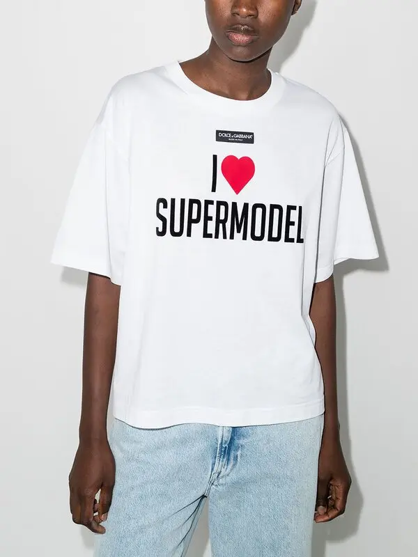 Dolce & Gabbana Supermodel Print Oversized T-shirt