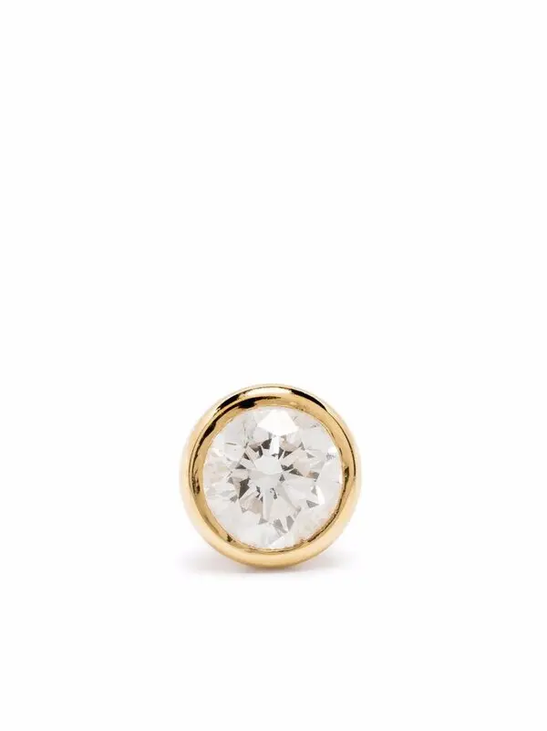 COURBET 18kt Recycled Yellow Diamond Stud Single Earring - Gold