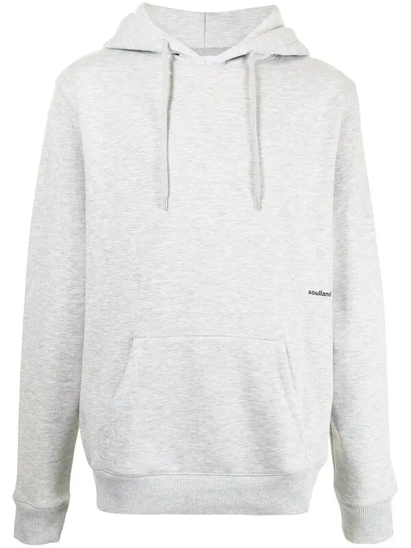 SOULLAND Side Logo Print Hoodie