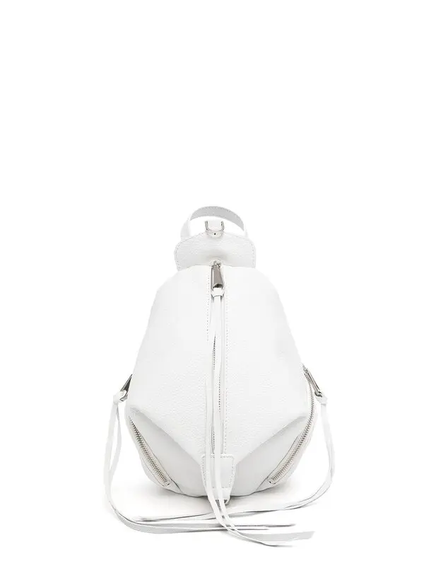 Rebecca Minkoff Mini Julian Leather Backpack In White - 50  display picture 3