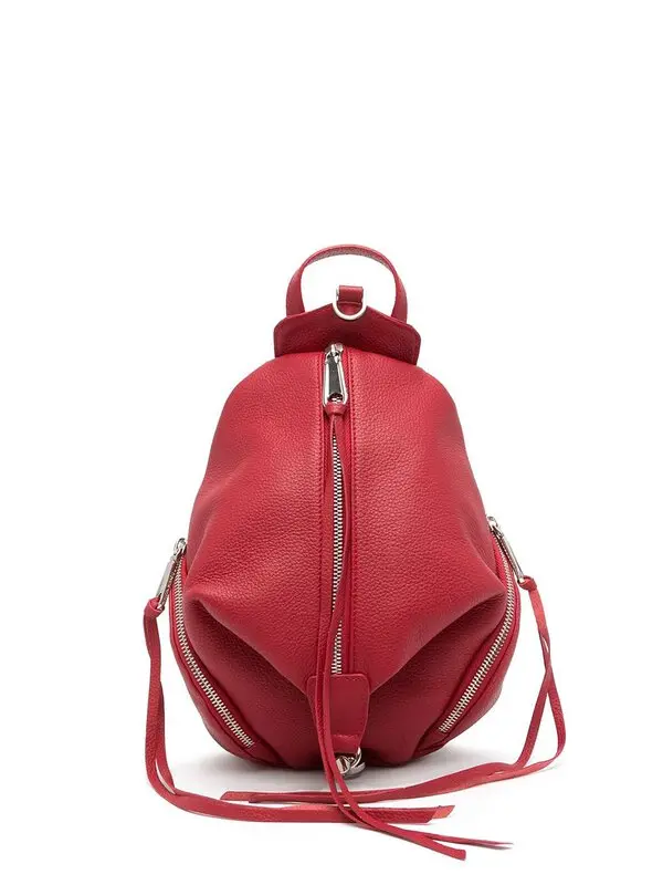 Rebecca Minkoff Red Backpack The Julian Mini REBECCA MINKOFF Red Leather Julian Small Backpack Purse Read  main image 4