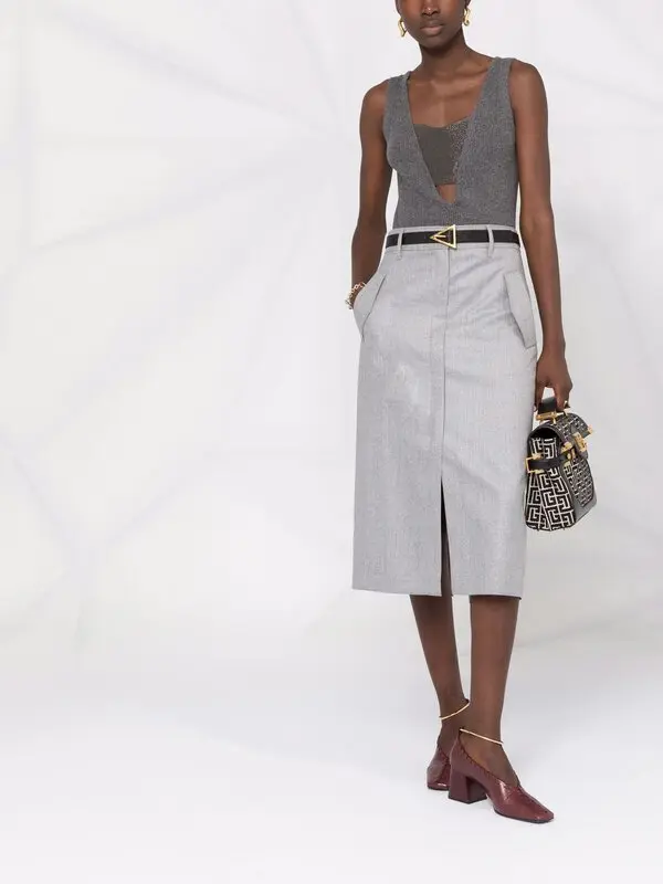 Brunello Cucinelli V-neck Sleeveless Knit Vest