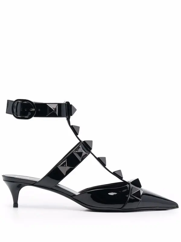 Valentino Garavani Roman Stud Low-heeled Pumps