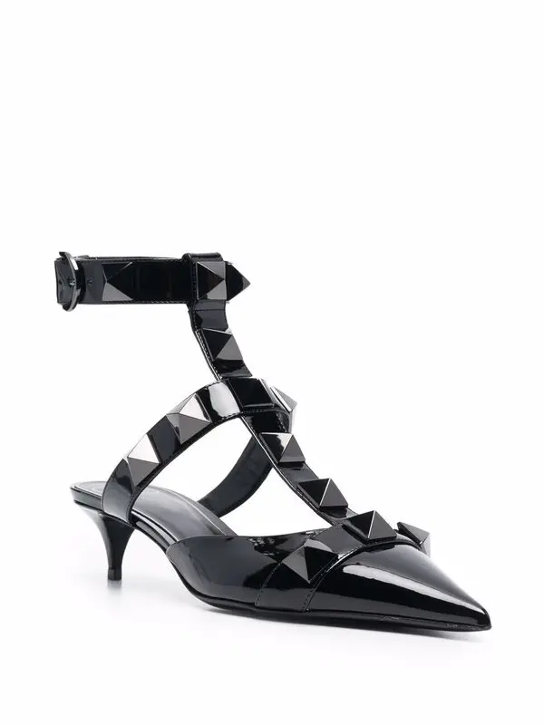 Valentino Garavani Roman Stud Low-heeled Pumps