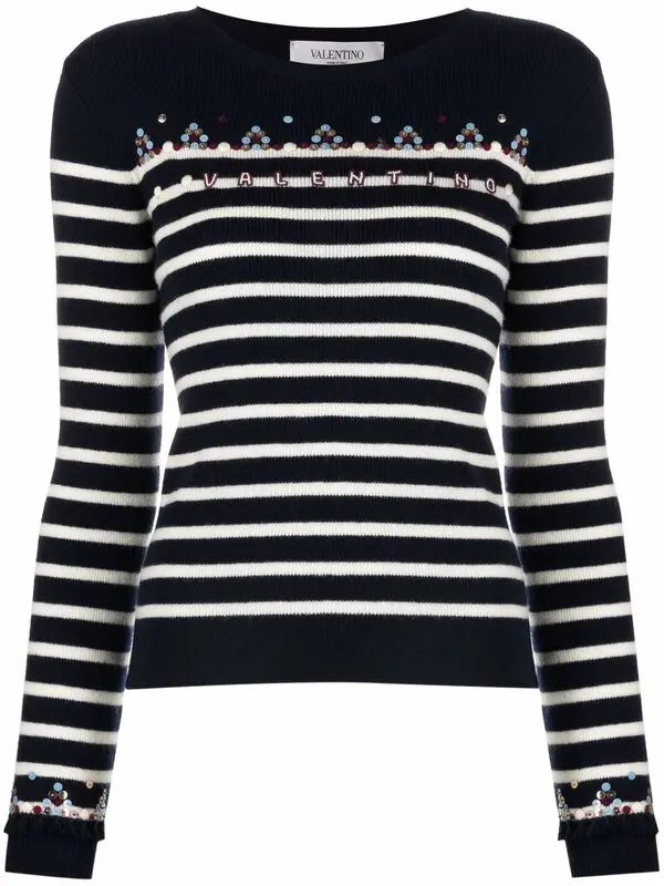 Valentino Garavani Embroidered Logo Jumper
