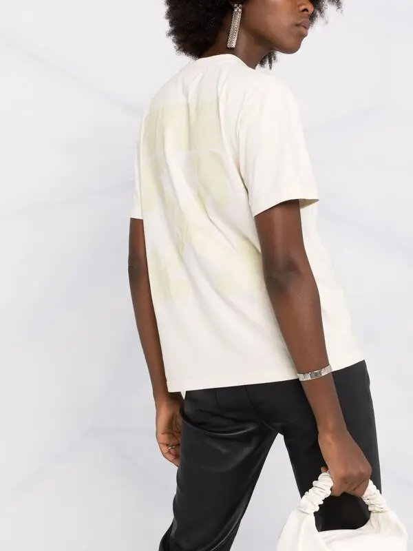 Off-White Arrow-print Organic Cottont-shirt - 0101 White White
