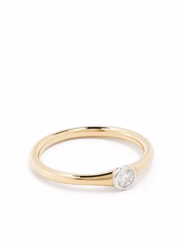 COURBET 18kt Recycled Yellow Ring With Laboratory-grown Diamond - Gold