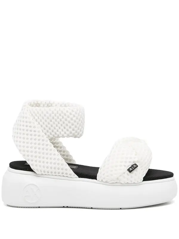 Armani Exchange Chunky-sole Woven Sandals