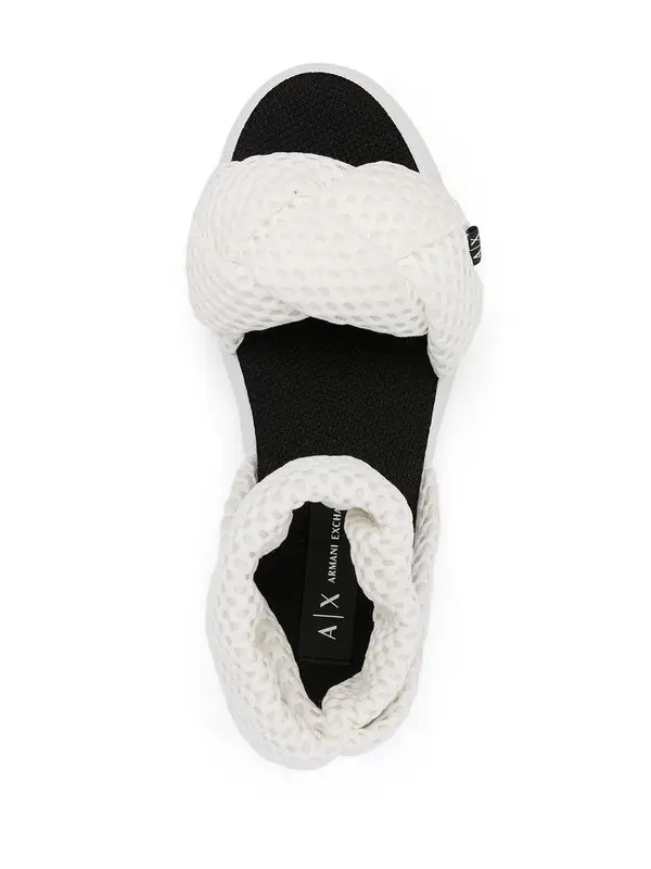 Armani Exchange Chunky-sole Woven Sandals