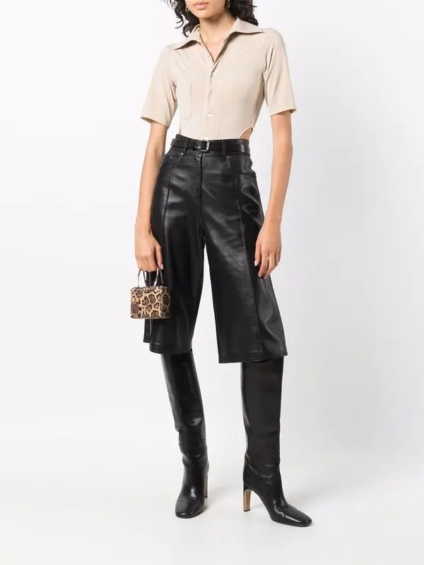 NINAMOUNAH Cut-out Button-up Shirt
