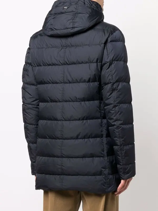 Herno Quilted Down Padded Coat - Blue