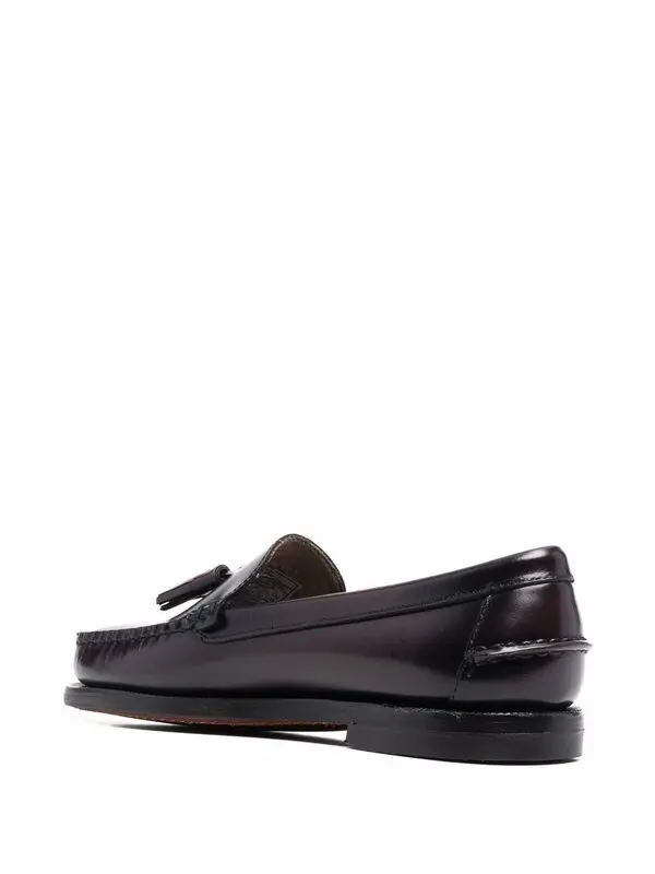 SEBAGO Tassel-detail Leather Penny Loafers - Red