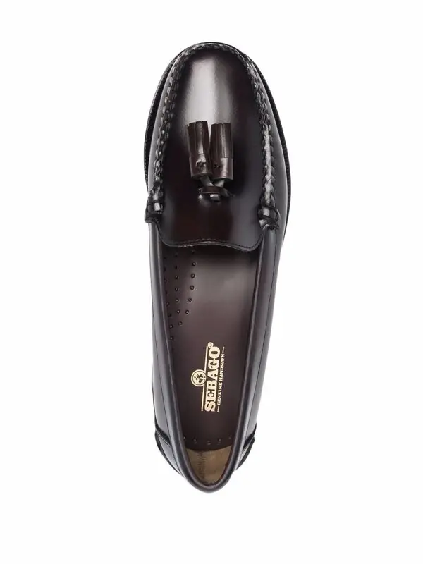 SEBAGO Tassel-detail Leather Penny Loafers - Red